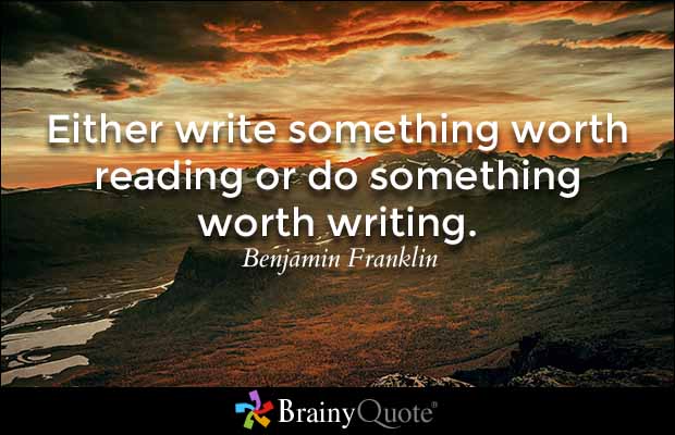 Great Advice | Writing Quotes | Writer's Blog