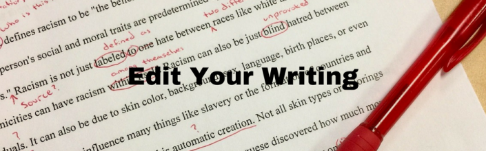 How To Edit Your Own Writing | Writer's Blog